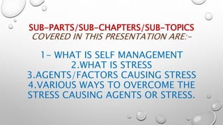 Stress Causing Agents | PPTX