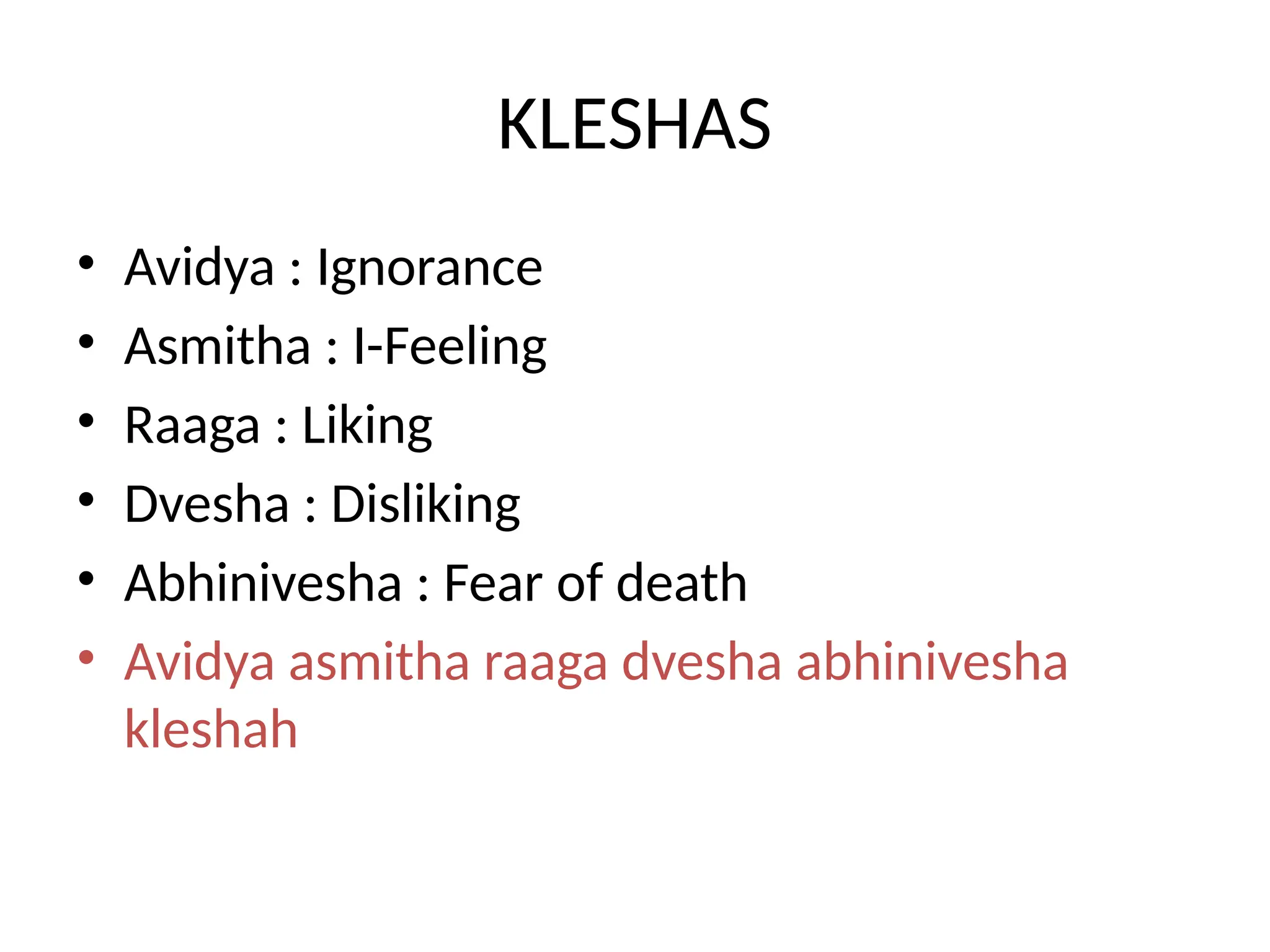 Patanjali Yoga Sutra-CHITTA VIKSHEPAS & KLESHAS | PPTX