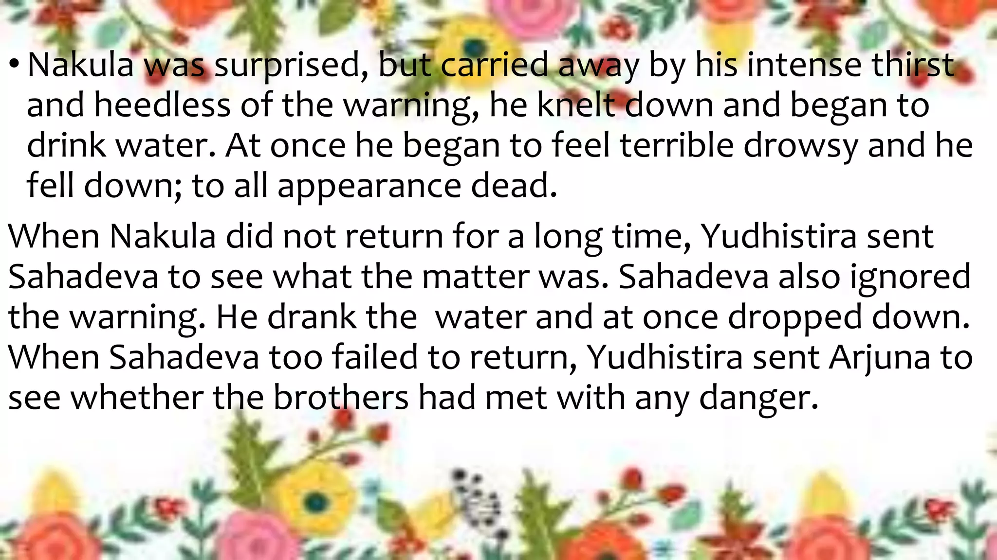 Chitte , The Enchanted Pool | PPTX