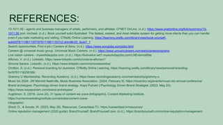 Personal Brand Exploration: Project & Portfolio I | PPT