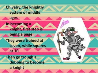 Chivalric education | PPTX | Family and Relationships