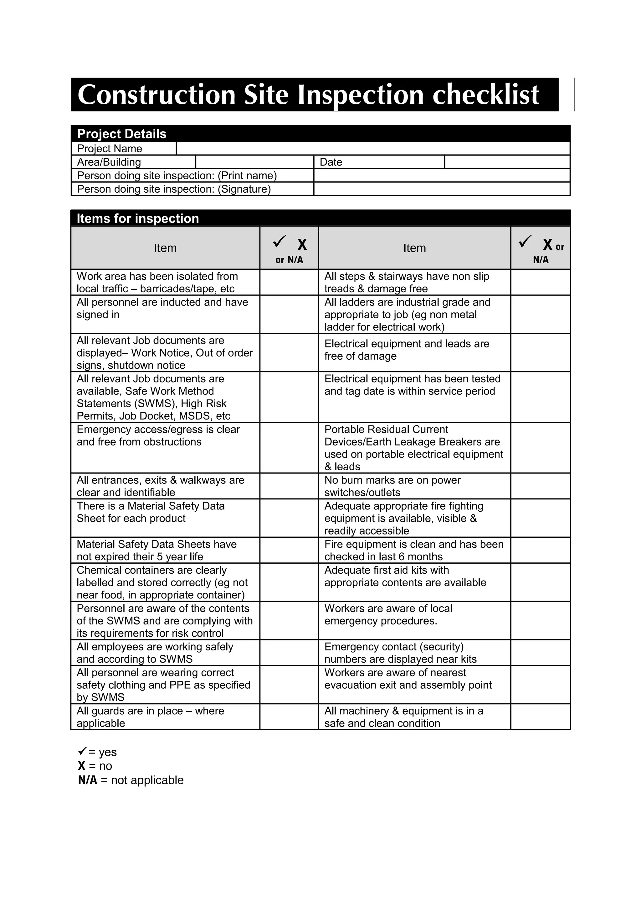 Chk construction site_inspection-checklist | DOC