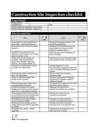 Chk construction site_inspection-checklist | PDF