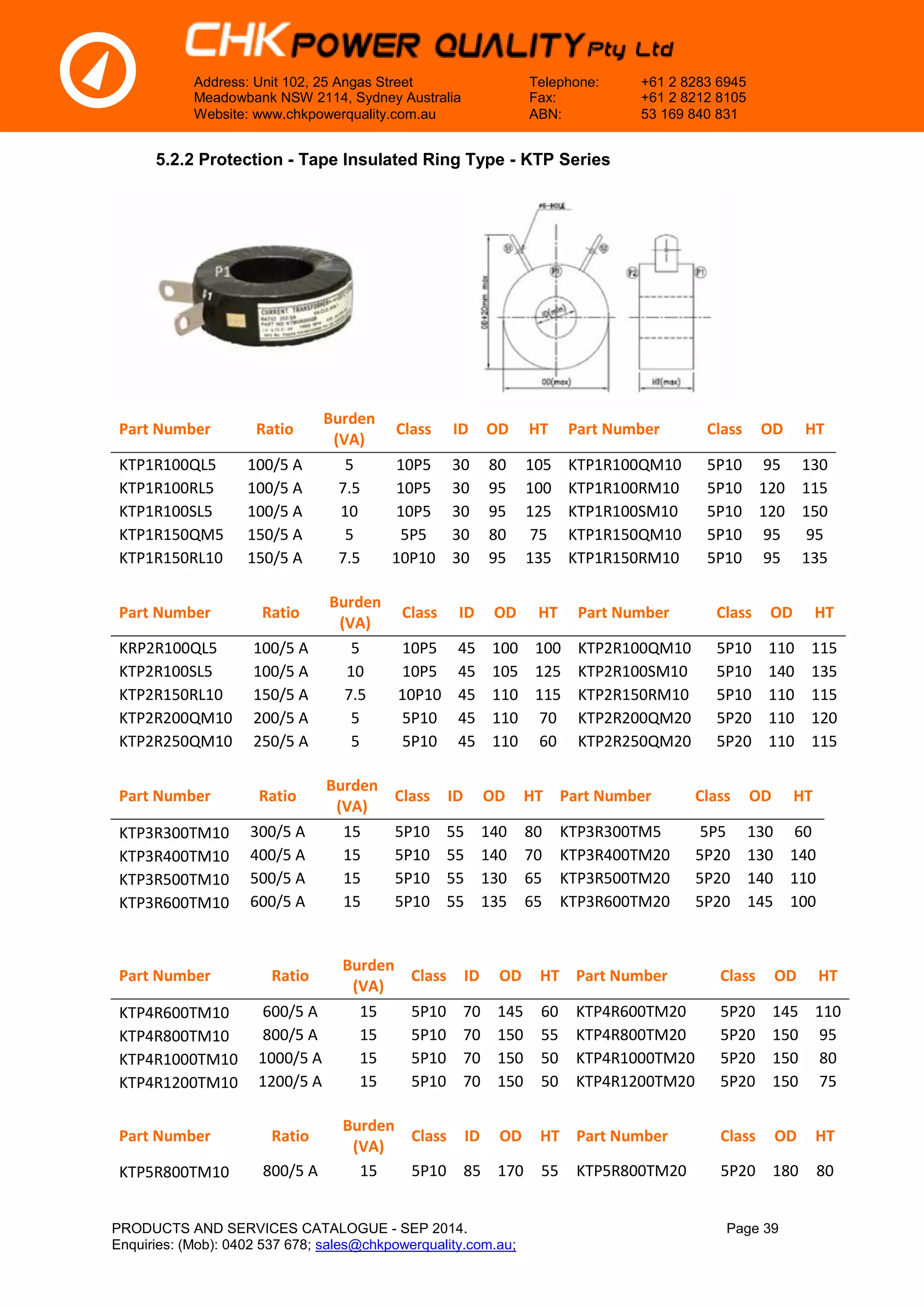 CHK Power Quality - Products and Services catalogue 2014 | PDF