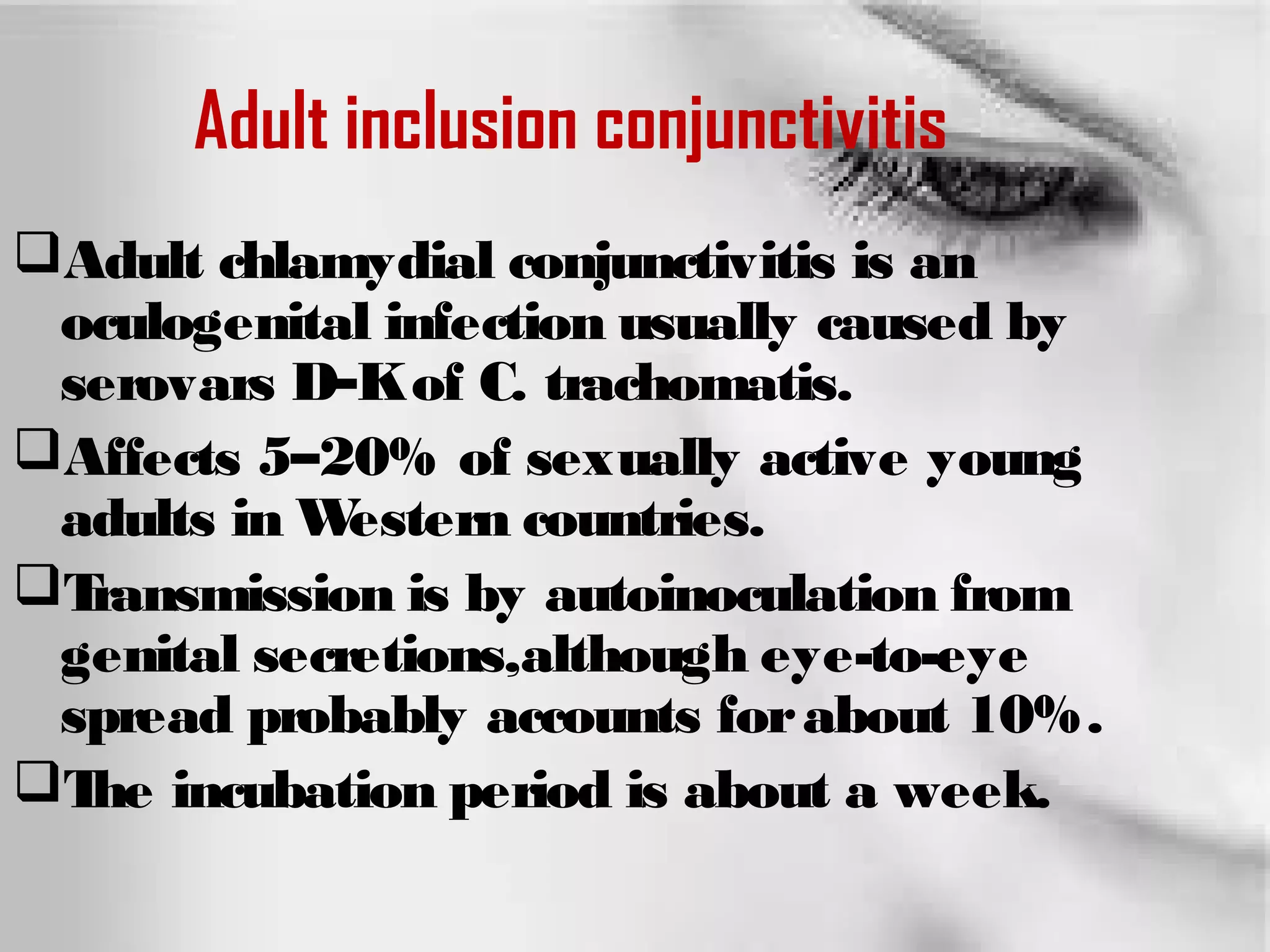 Chlamydia Conjunctivitis | PPT