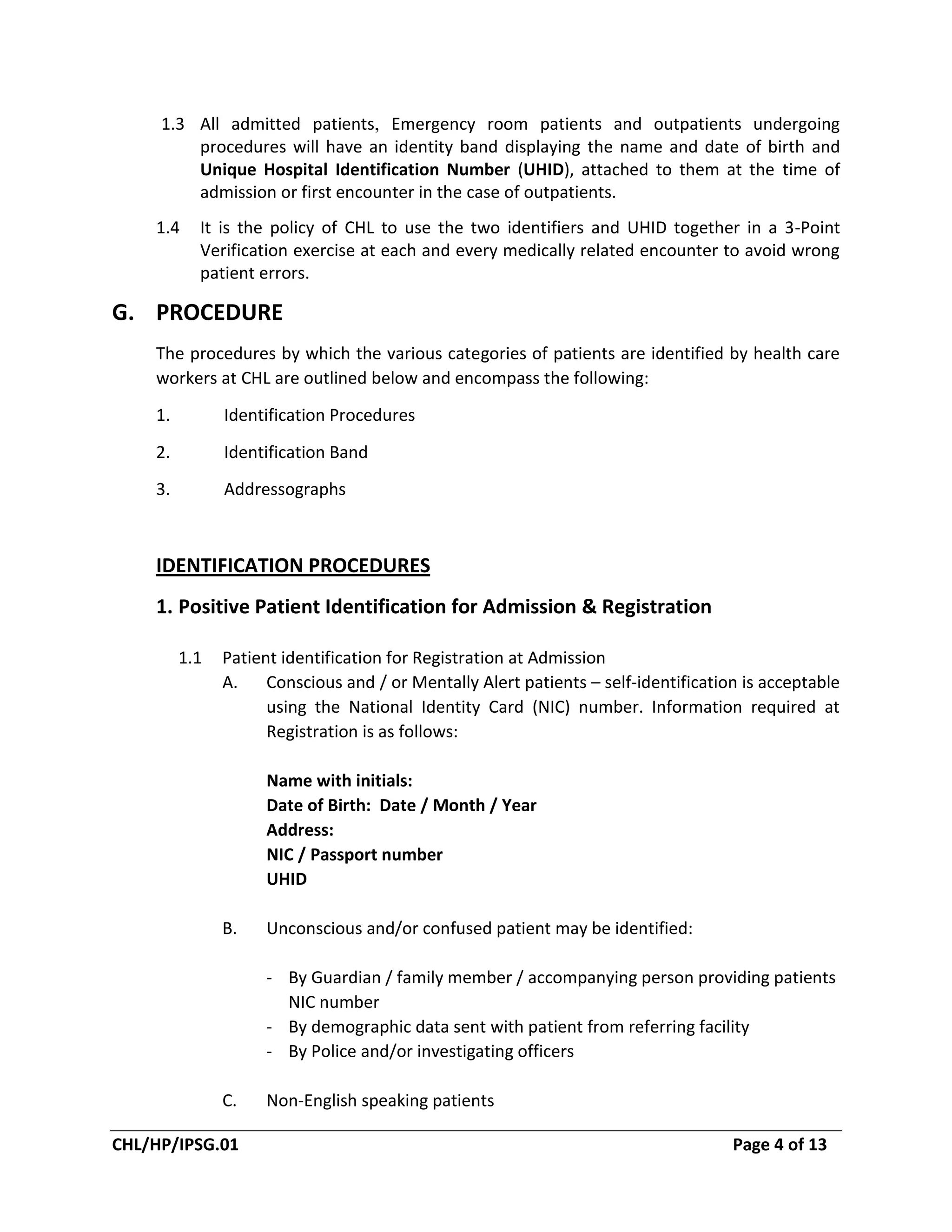 Chl hp-ipsg .01 patient identification-4 | PDF