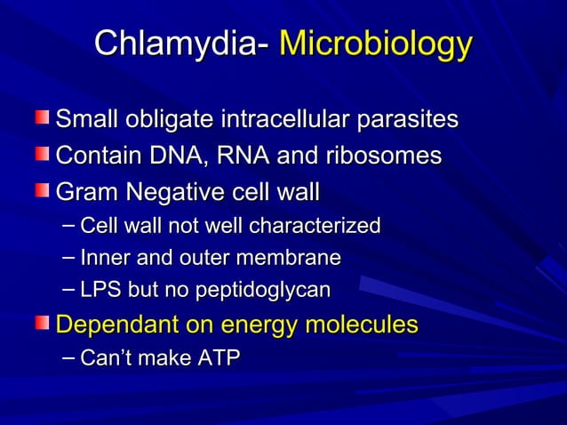 Chlamydia | PPT | Infectious Diseases | Diseases and Conditions