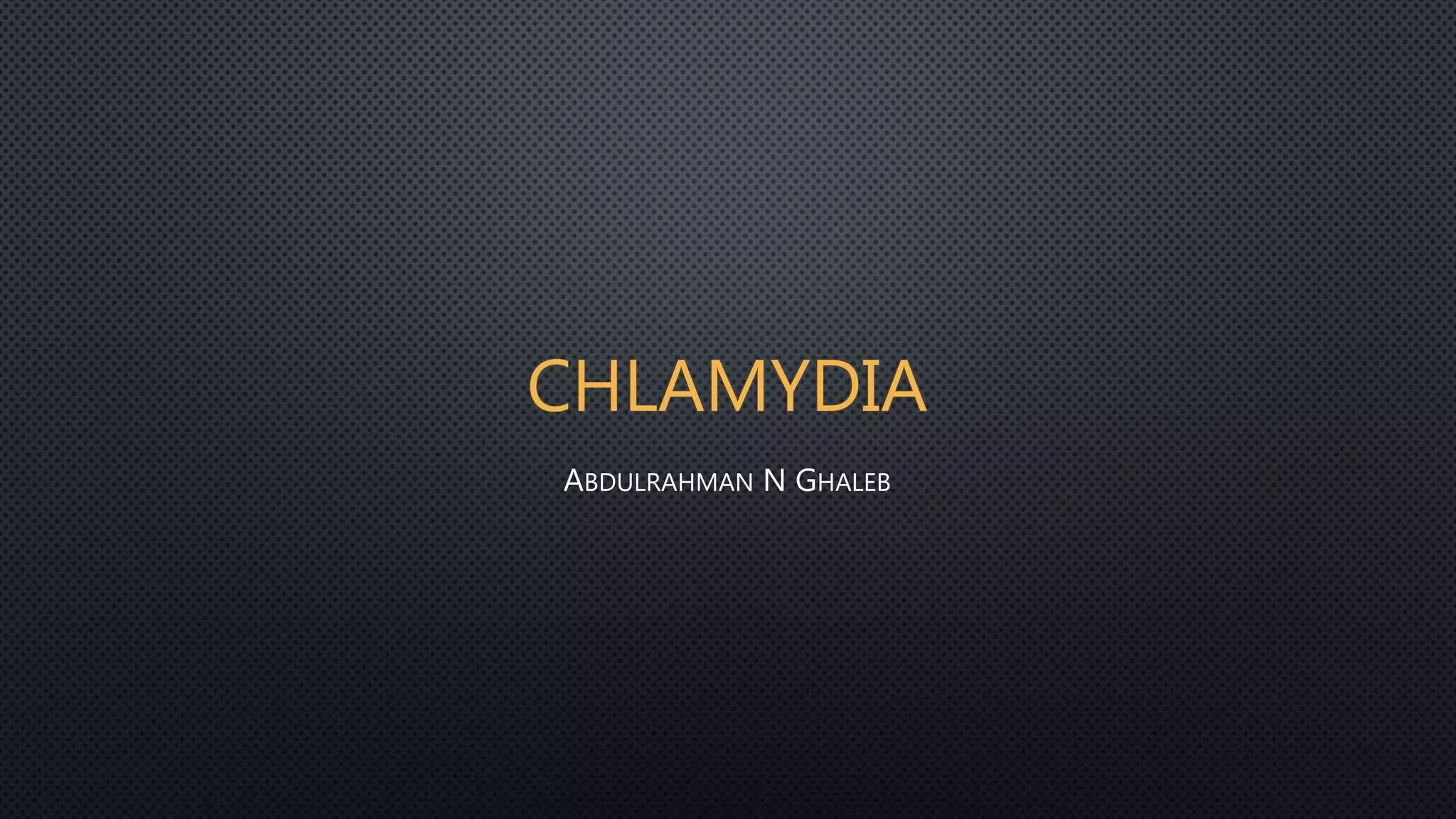 Chlamydia | PPT