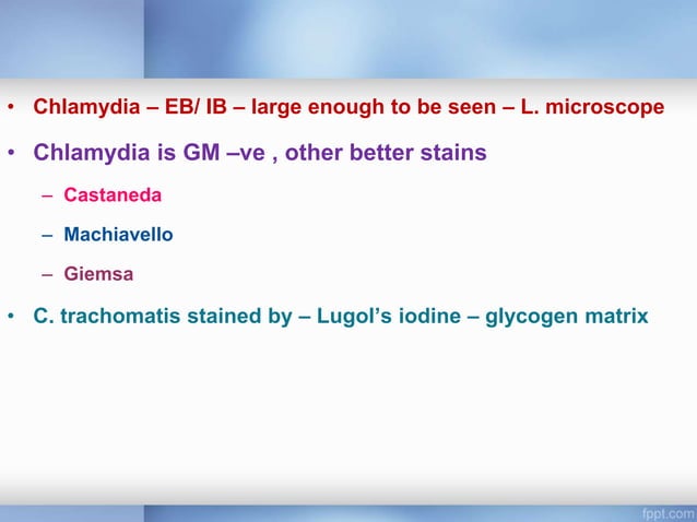 Chlamydia | PPT | Biological Sciences | Science