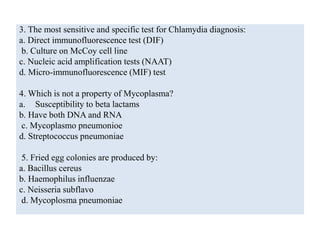 Chlamydia and mycoplasma | PPTX