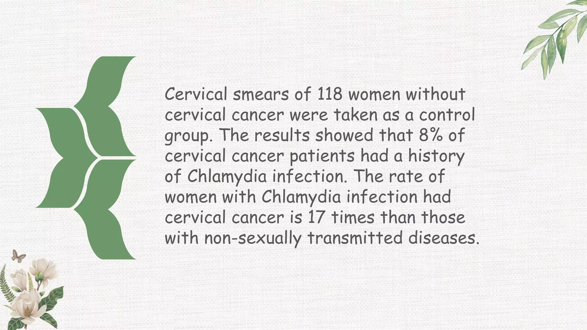 Chlamydia may increase the risk of cervical cancer | PPT