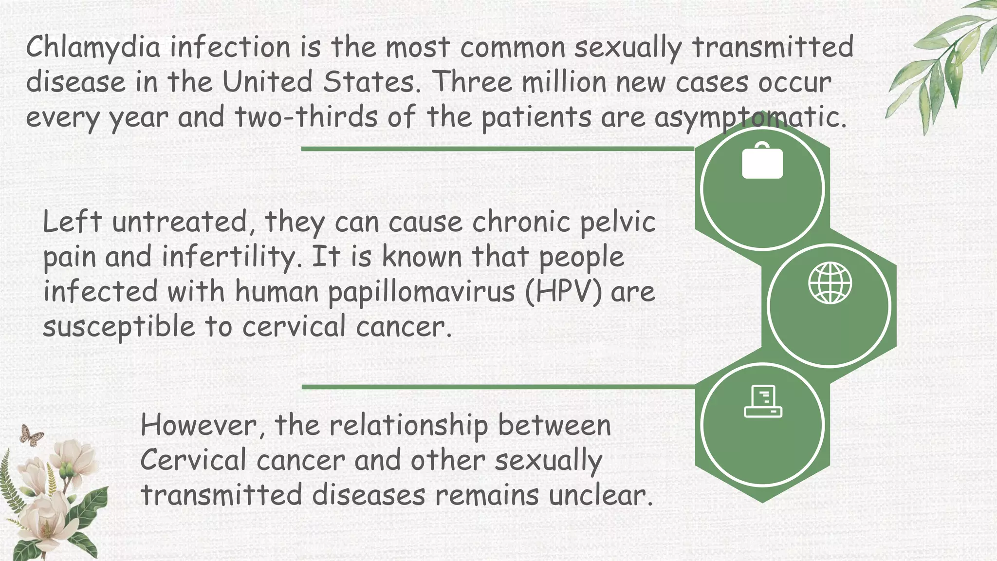 Chlamydia may increase the risk of cervical cancer | PPT