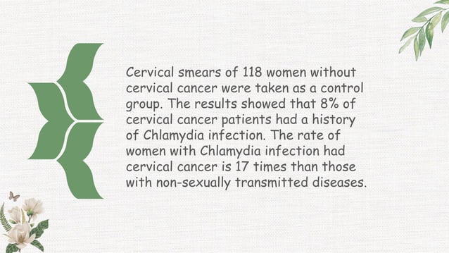 Chlamydia may increase the risk of cervical cancer | PPT