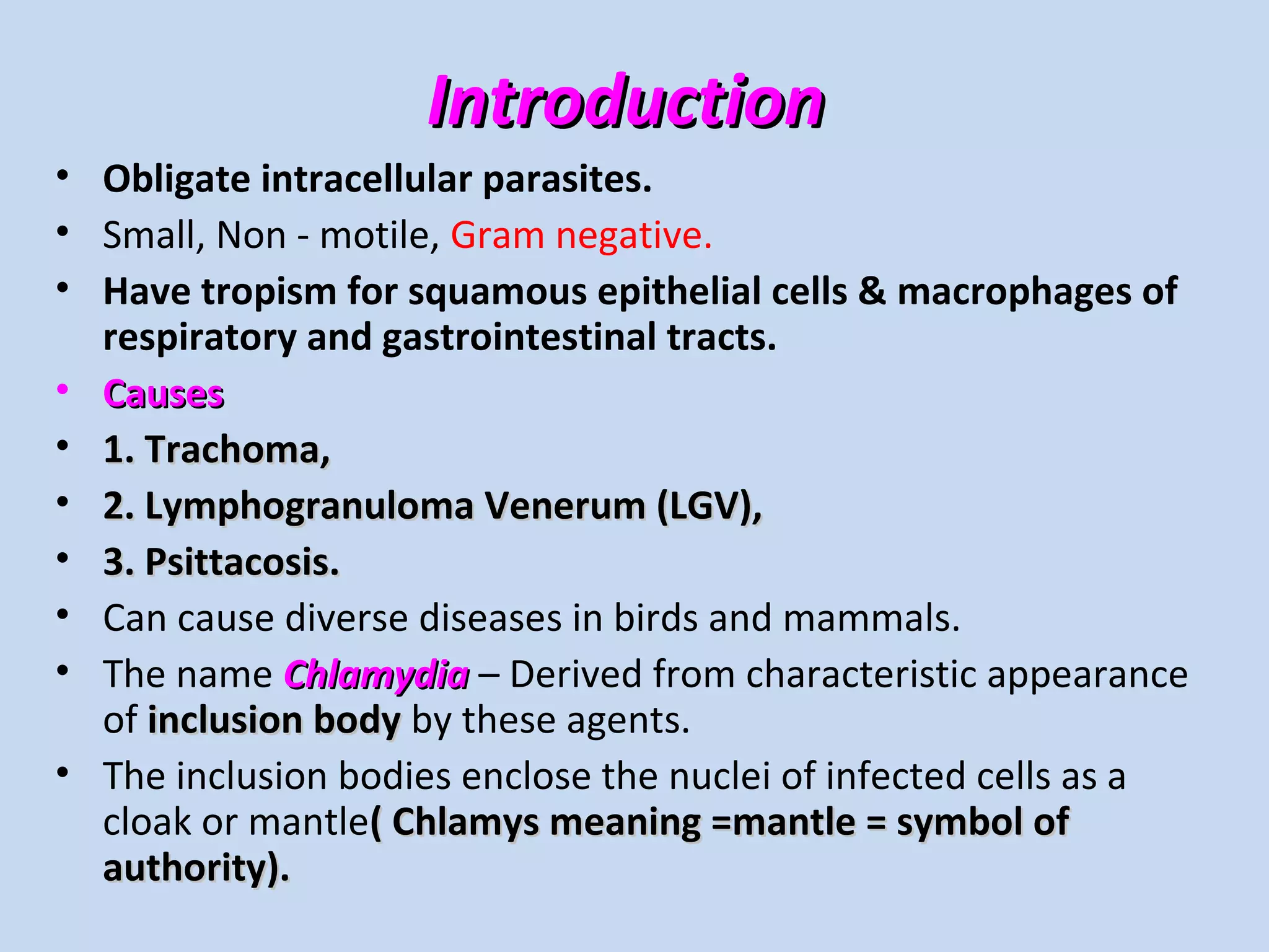 Chlamydiae and Mycoplasma | PPT