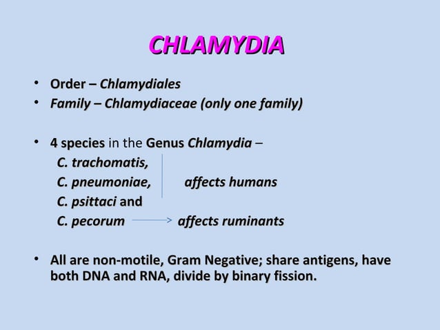 Chlamydiae and Mycoplasma | PPT