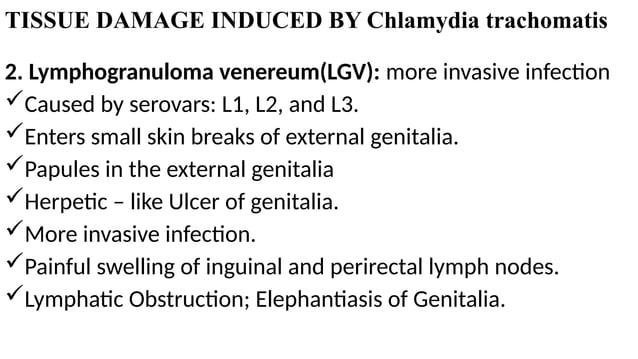 Chlamydia Sexually Transmitted Infection Notes By Sanju Sahpptx Pptx
