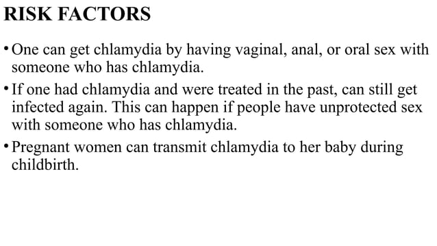 Chlamydia Sexually Transmitted Infection Notes By Sanju Sahpptx Pptx