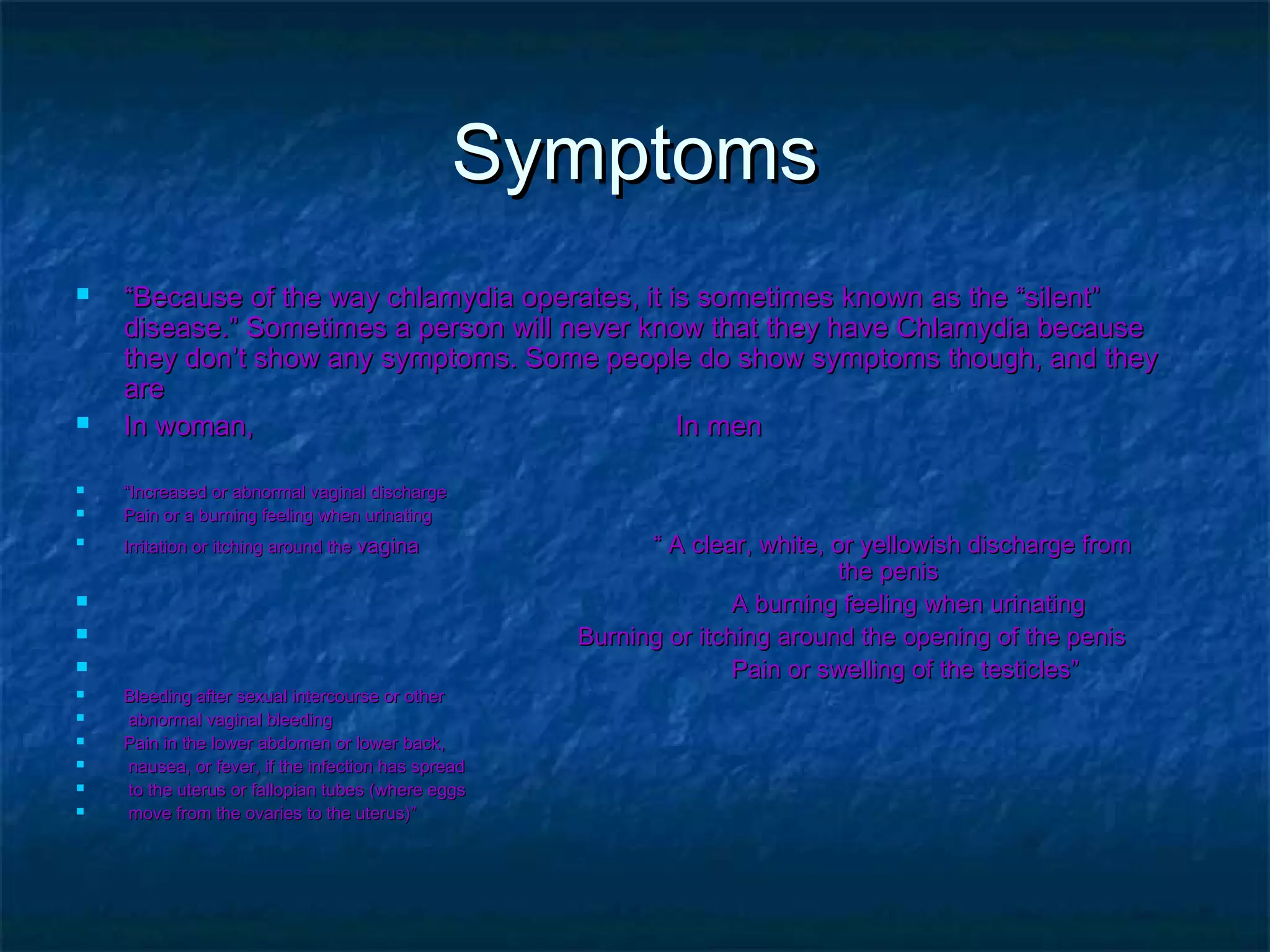 Chlamydia powerpoint | PPT