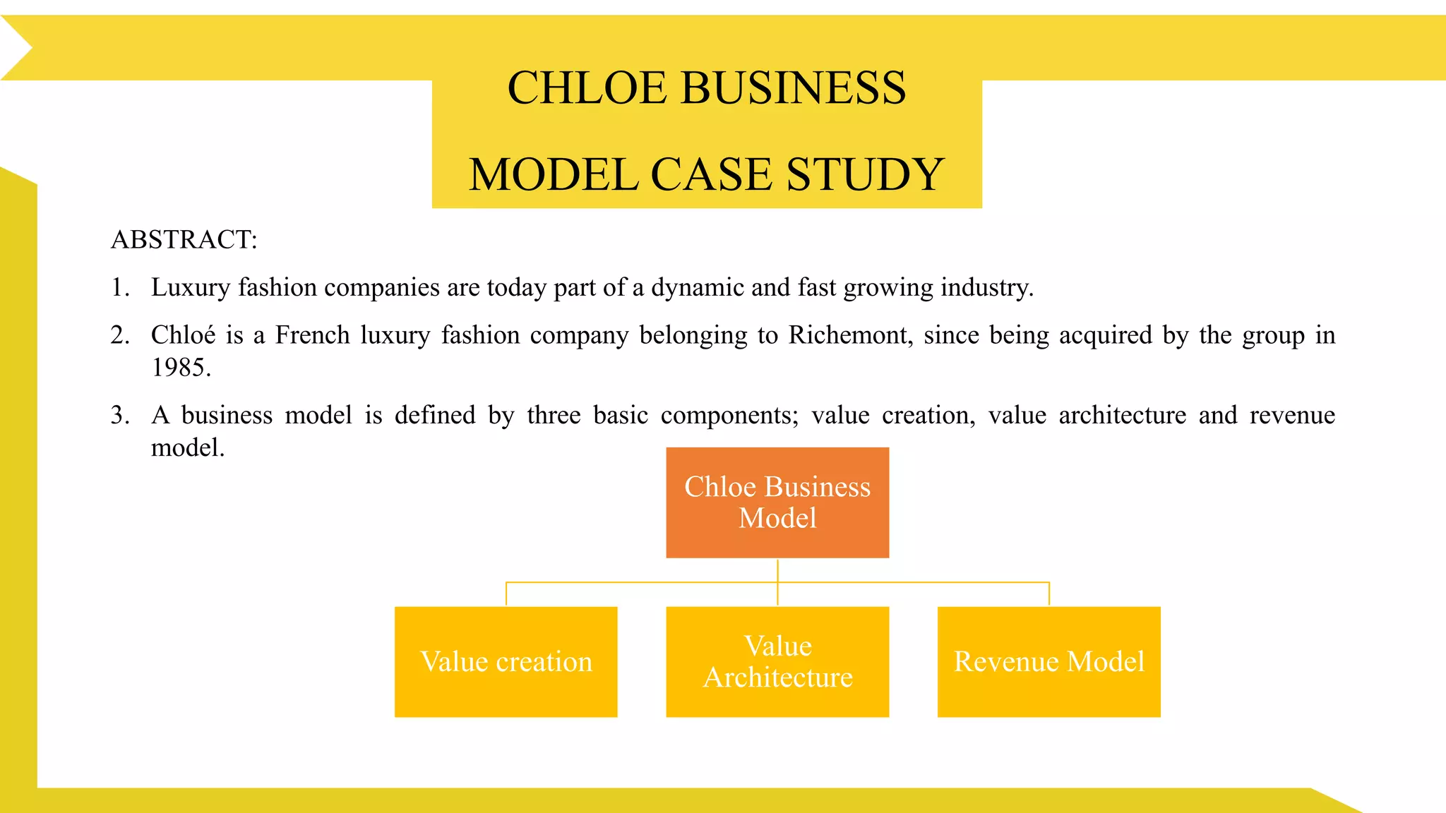PRESENTATION ON THE BRAND CHLOE | PPTX