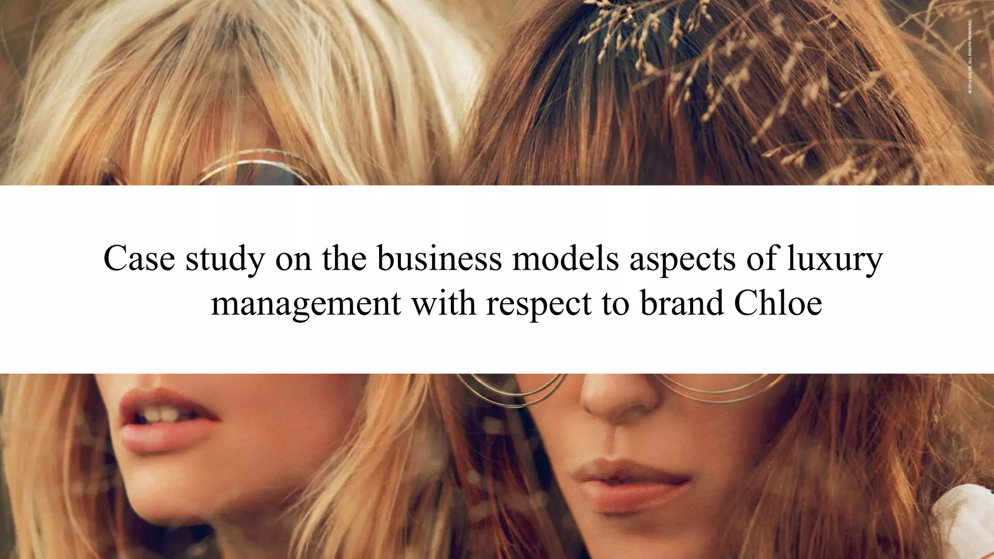 PRESENTATION ON THE BRAND CHLOE | PPT