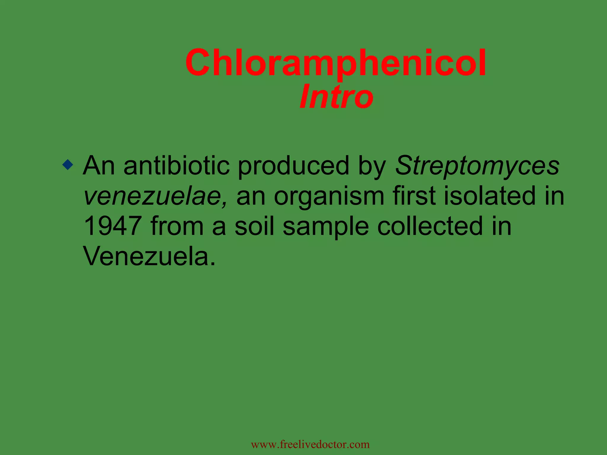 Chloramphenicol | PPT