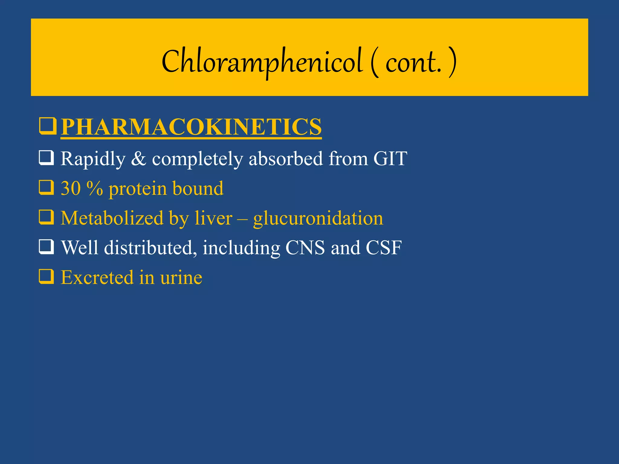Chloramphenicol | PPTX