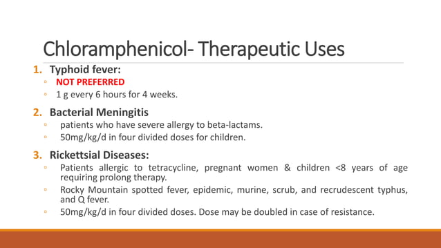 Chloramphenicol | PPTX