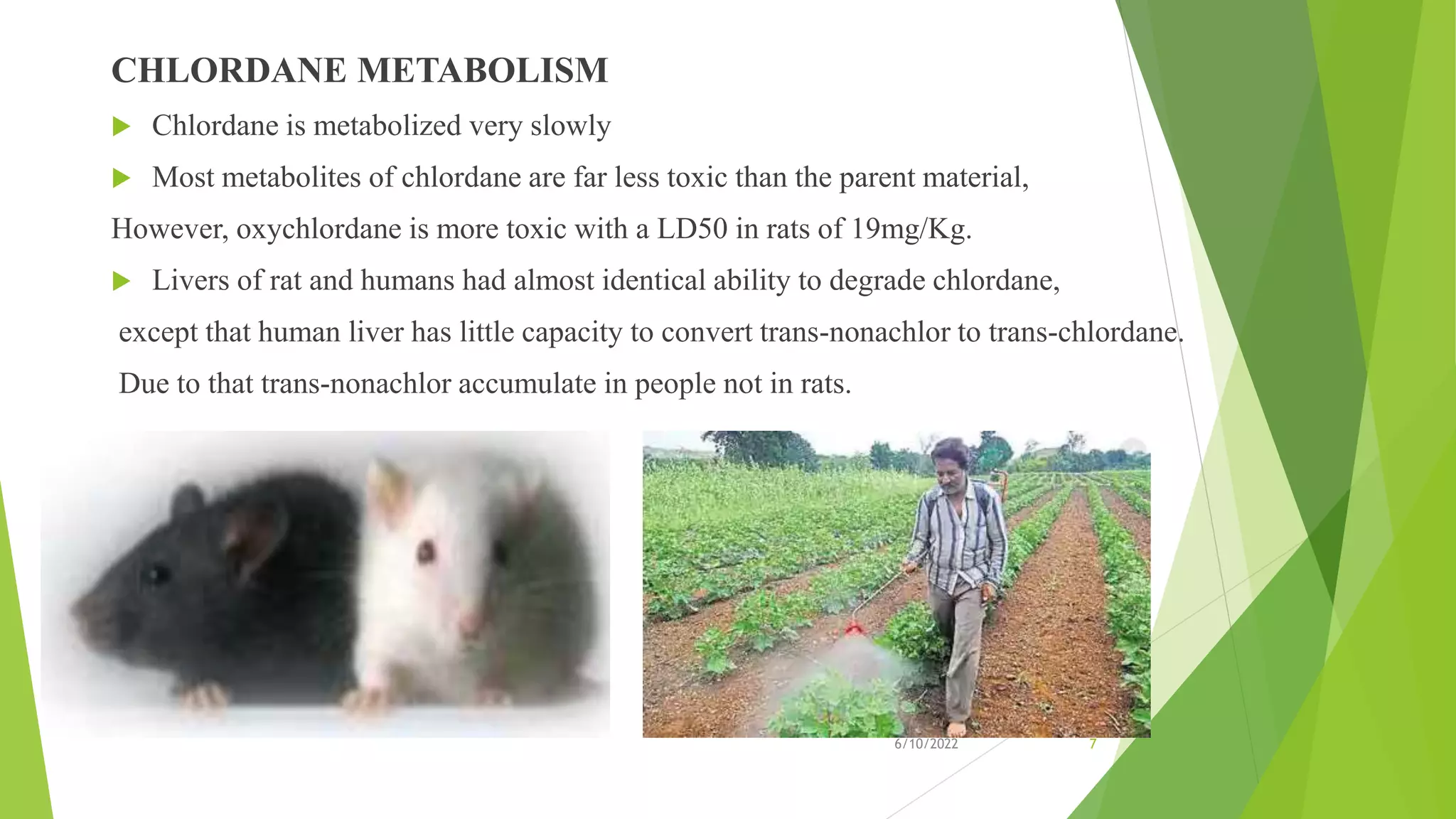 Chlordane in the Environment_VALERIEN.pptx | Indoor Environmental ...