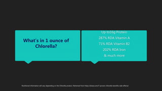 Chlorella: A simple powder for unparalleled nutrition | PPTX