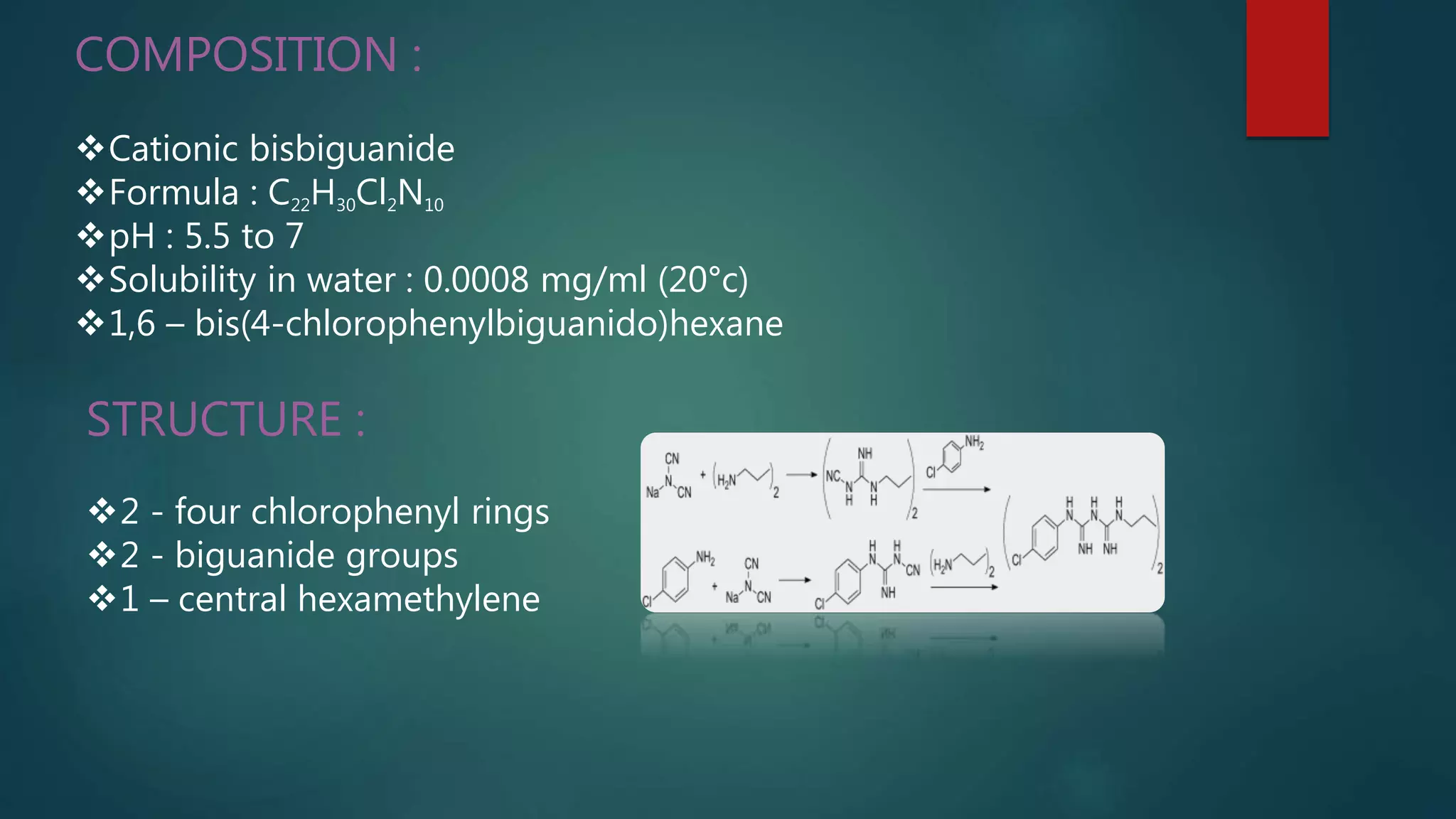 Chlorhexidine | PPTX