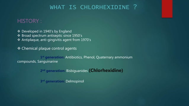Chlorhexidine Pptx