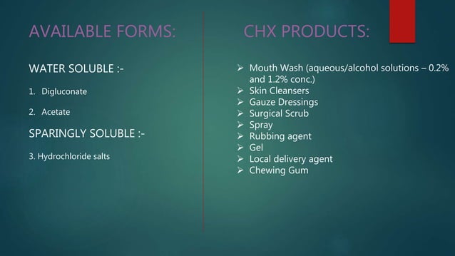 Chlorhexidine Pptx