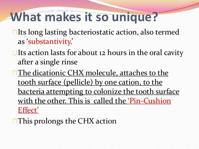 Chlorhexidine mouthwash