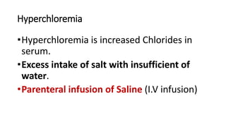 Chloride metabolism | PPTX