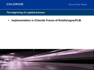 AMMCOMPUTER - Chloride Case Study - PLM Implementation | PPT