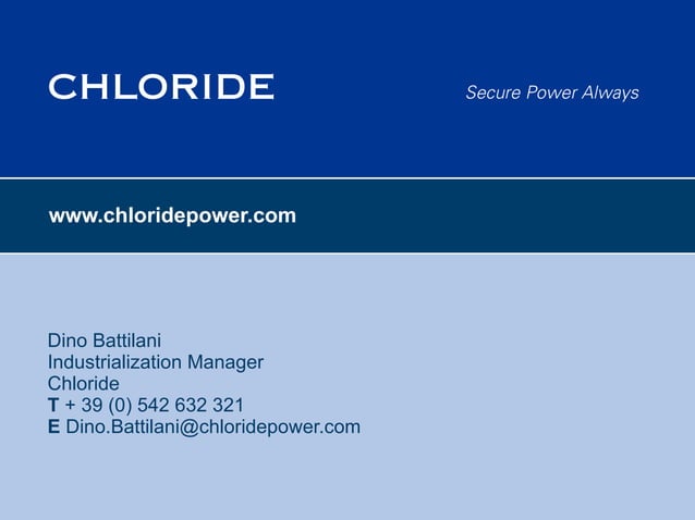 AMMCOMPUTER - Chloride Case Study - PLM Implementation | PPT