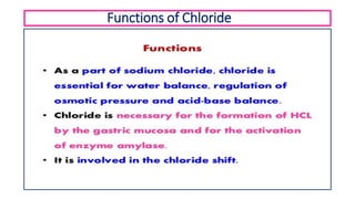 Chloride metabolism and its disorders | PDF