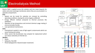 Comprehensive Methods for Chloride Reduction in Amine Plants | PPTX