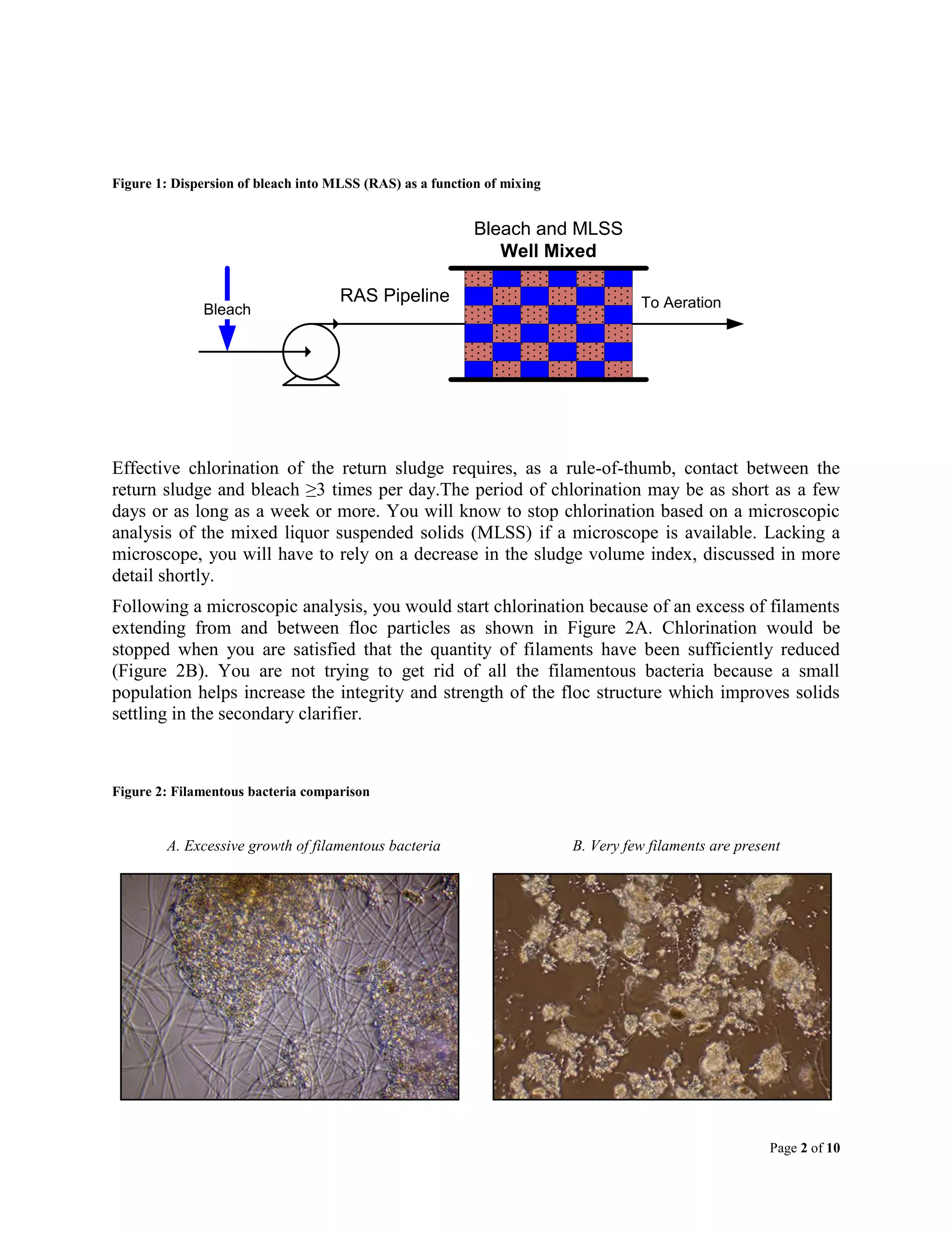 Chlorinate to-control-filamentous-bacteria | PDF