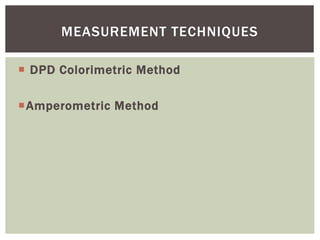 Chlorination & measurement | PPTX