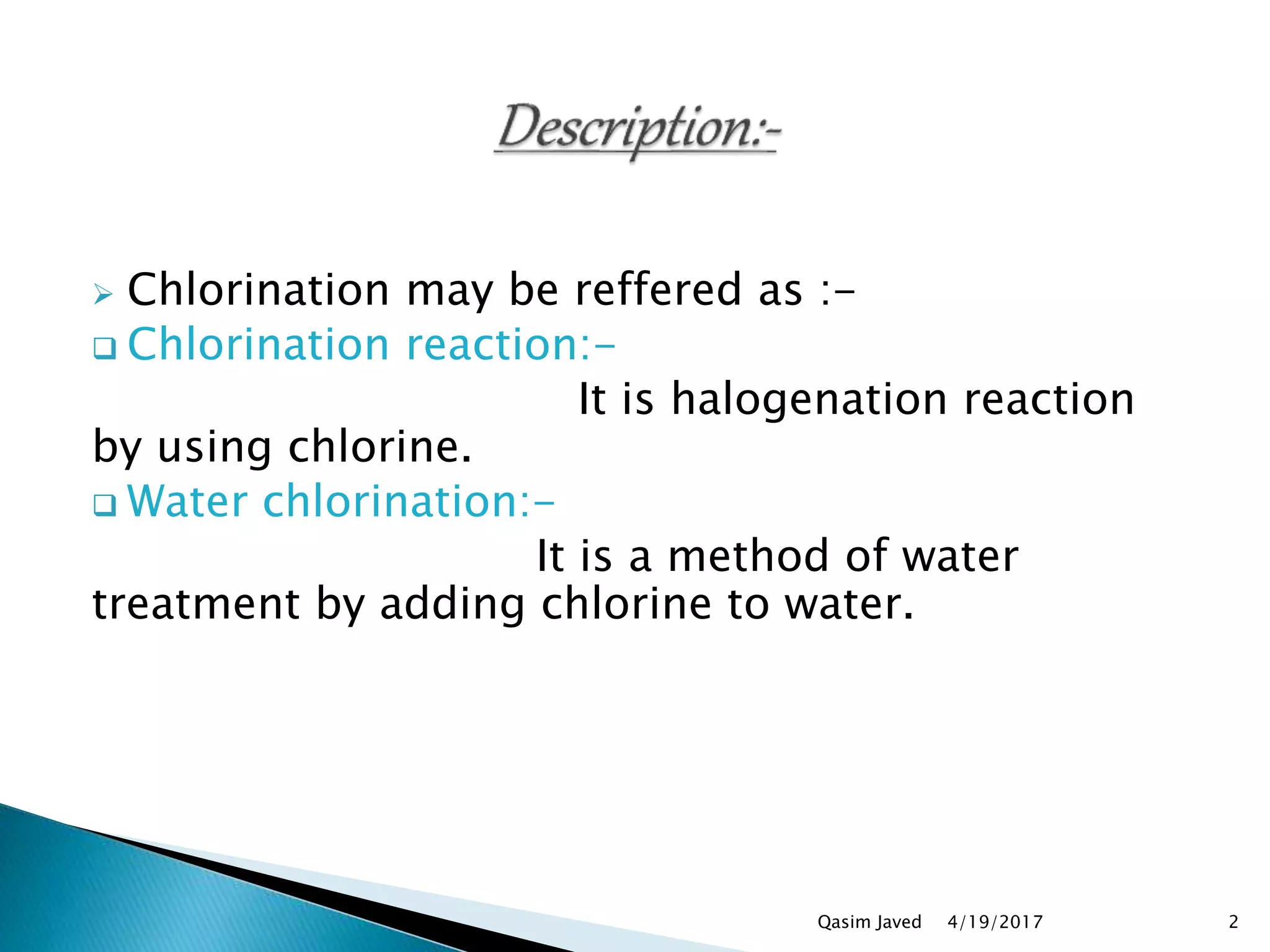 Chlorination | PPTX