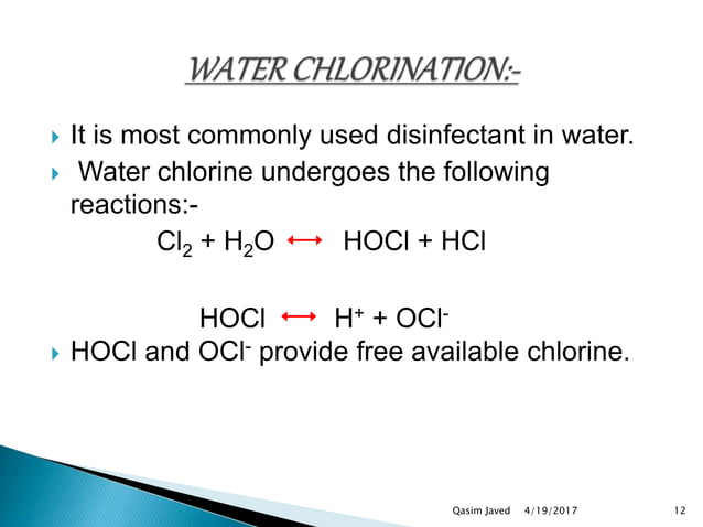 Chlorination | PPTX