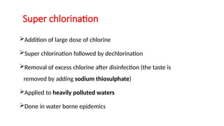 CHLORINATION-BLOCK POSTING.pptx community medicine | PPTX