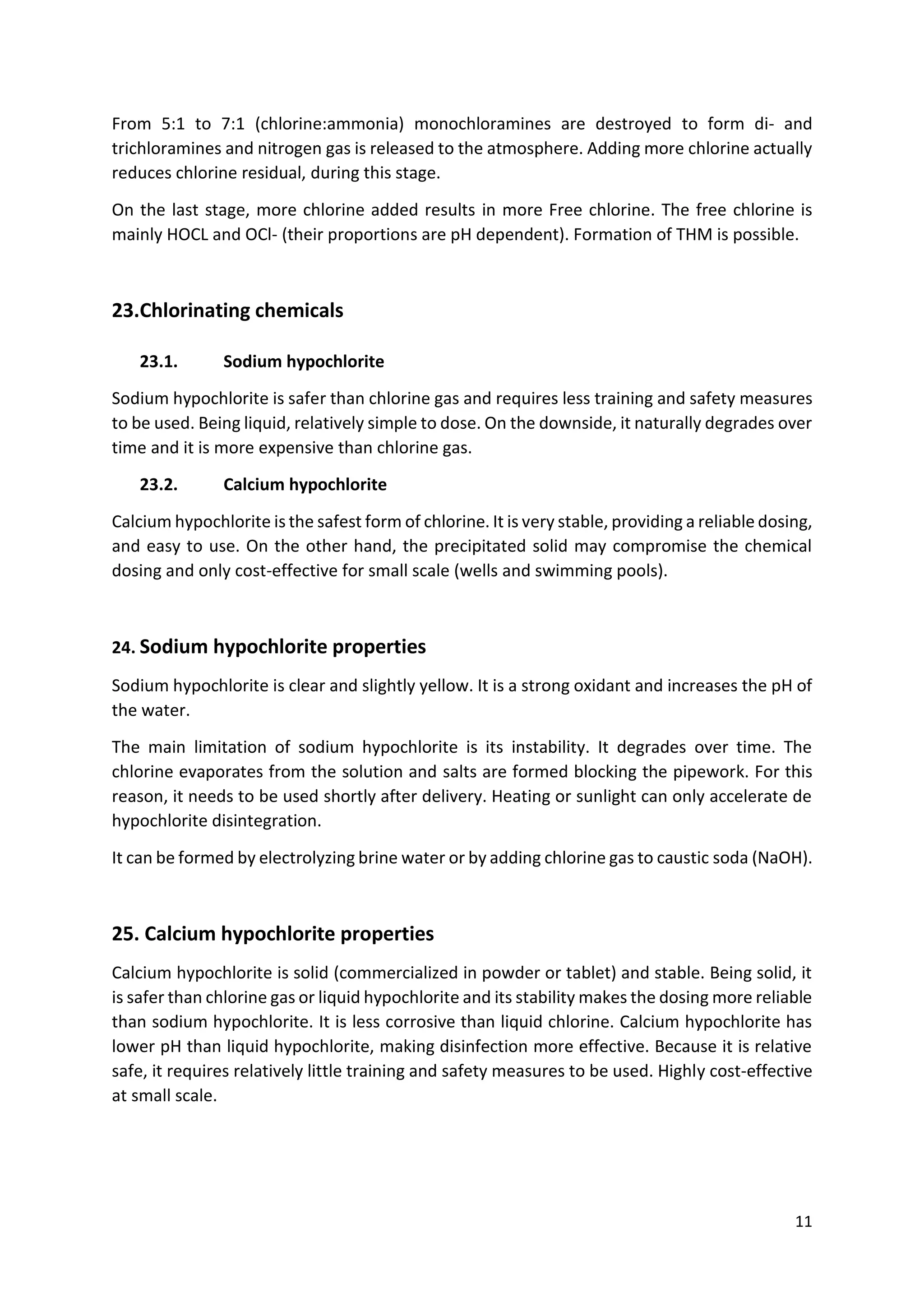 Chlorination Notes | 2019 | PDF
