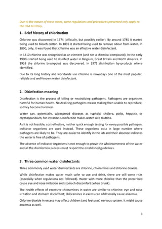 Chlorination Notes | 2019 | PDF