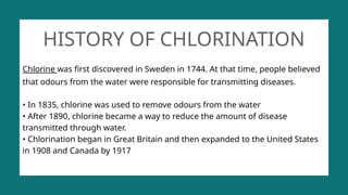 CHLORINATION OF WATER(Siddhant and Mayank).pptx
