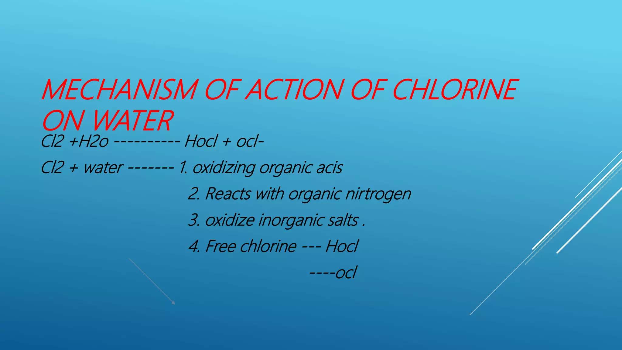 Chlorination of well | PPTX