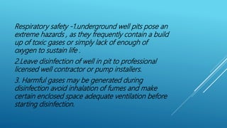 Chlorination of well | PPTX