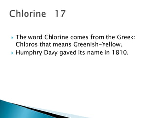 Chlorine | PPTX