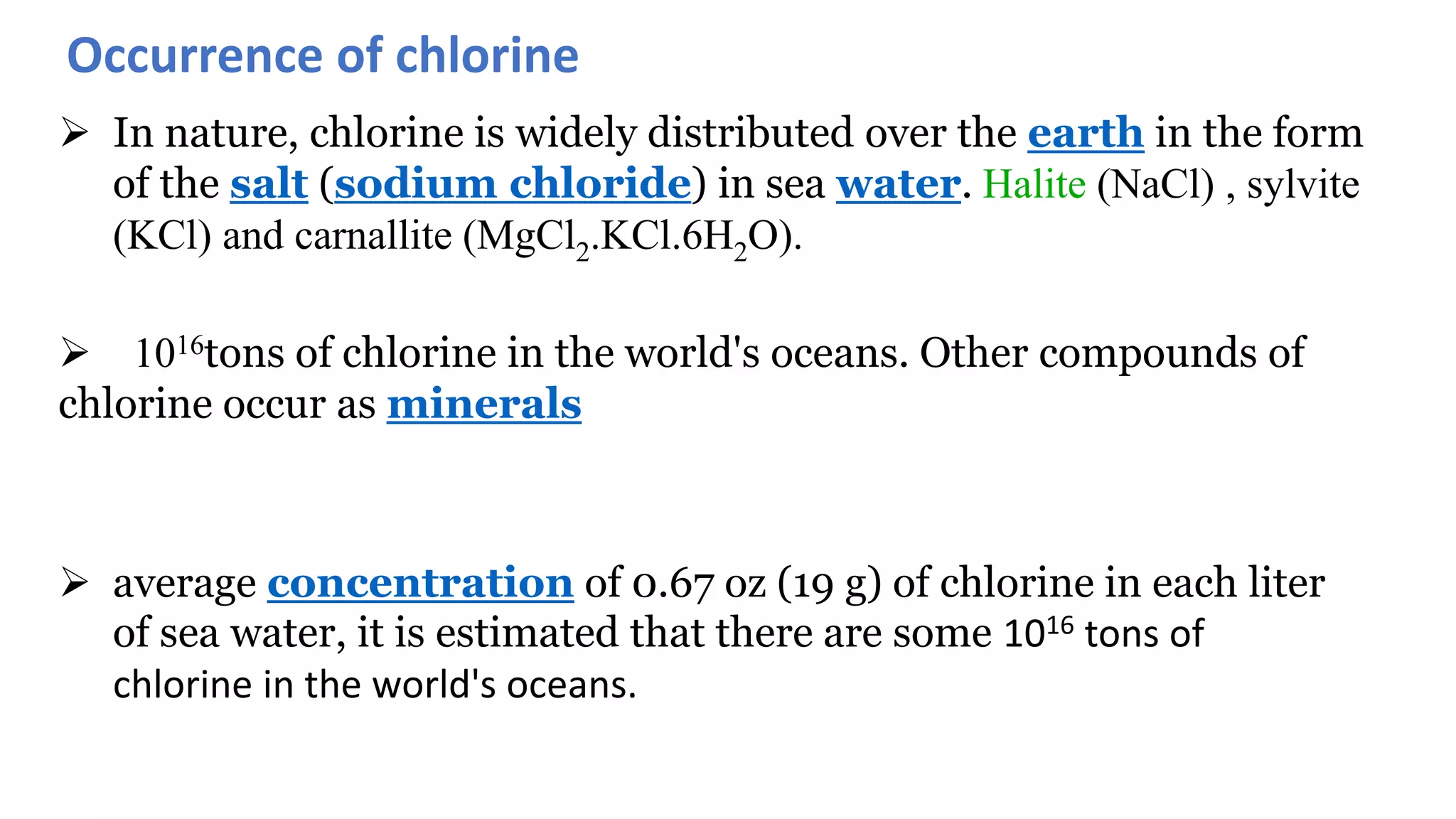 Chlorine | PPTX